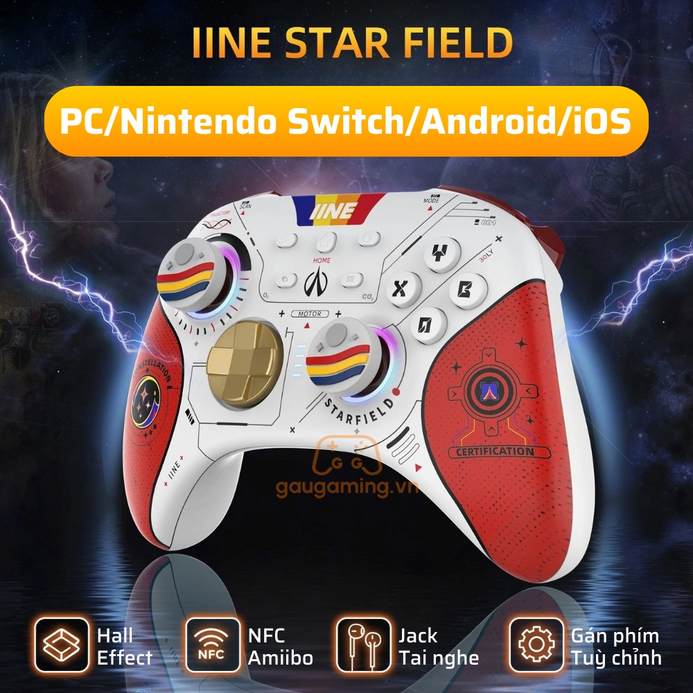 Tay cầm chơi game IINE Starfield cho PC/Nintendo Switch/Android/iOS | Shopee Việt Nam