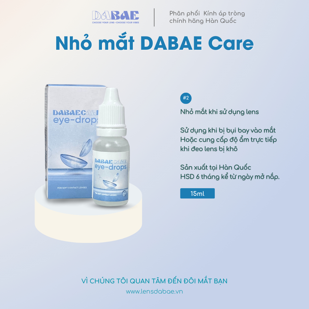 Nhỏ mắt lens Dabae care 15ml và các loại nhỏ lens | Shopee Việt Nam