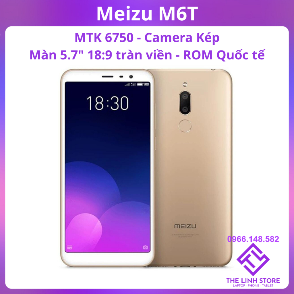 Điện thoại Meizu M6T màn 5.7 inch tràn viền - MT6750 camera kép | Shopee Việt Nam