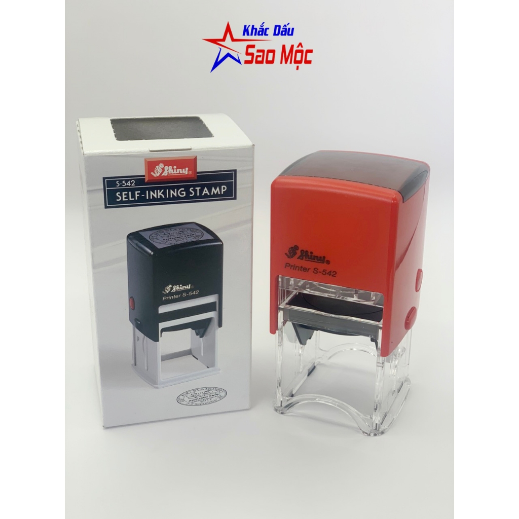 [CHÍNH HÃNG] Phôi Con Dấu Tròn Doanh Nghiệp Shiny S542, Chưa Nội Dung ...