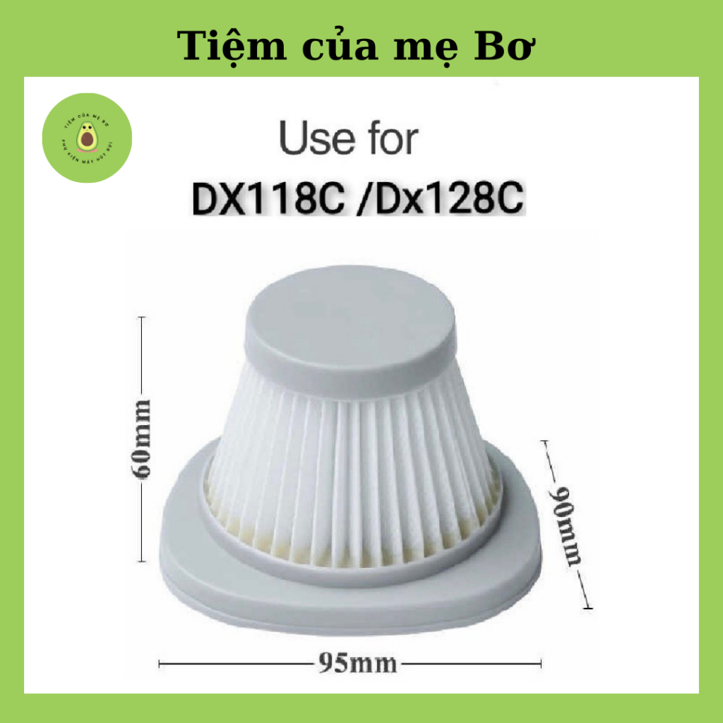 Lõi lọc máy hút bụi Deerma Dx118C/128C- Hàng chất lượng cao | Shopee ...
