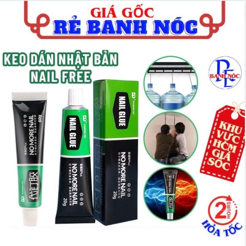 Keo Siêu Dính Dán Chắc Như Đóng Đinh Tuýt Lớn 60g - Keo Dán Siêu Dính Nail Free Dán Giày Gỗ Thuỷ ...