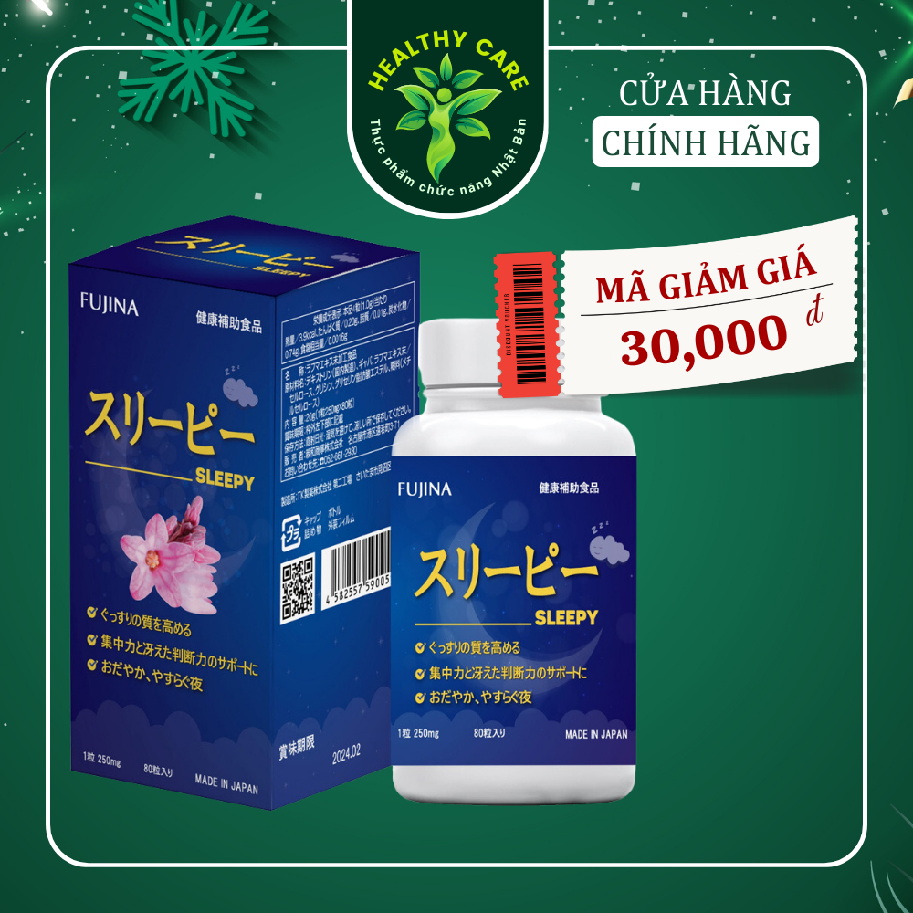 Viên Uống Hỗ Trợ Ngủ Ngon SLEEPY FUJINA Nhật Bản 80 Viên | Shopee Việt Nam