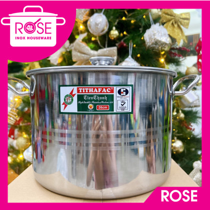 Nồi hầm inox TITHAFAC dáng cao, Nồi luộc gà Tithafac Cao Cấp sáng bóng ...