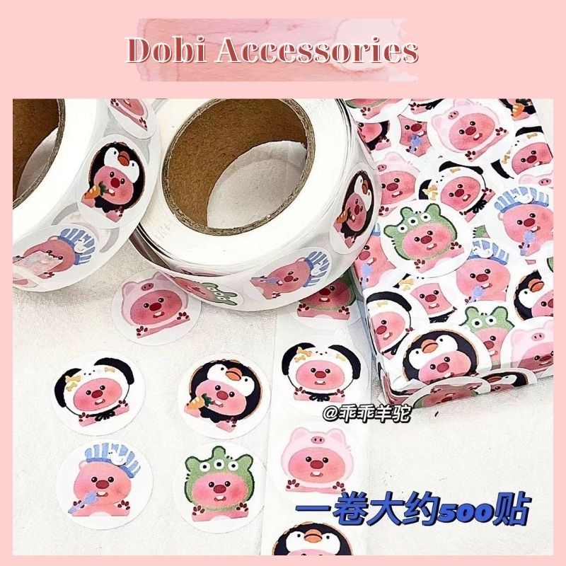 Cuộn Băng Keo Sticker Washi Hình Loopy Dễ Thương Dán Trang Trí Sổ Tay ...