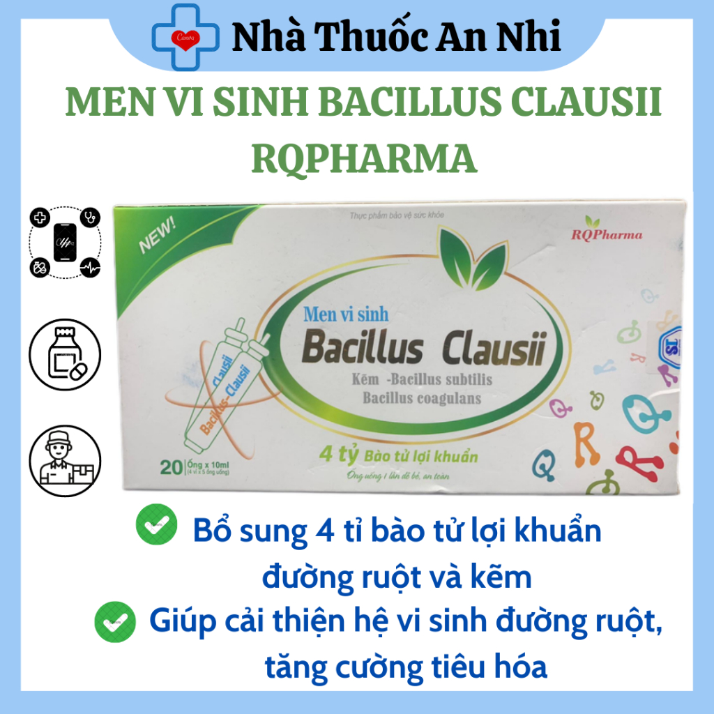 Men vi sinh Bacillus Clausii - 4 tỷ bào tử lợi khuẩn | Shopee Việt Nam