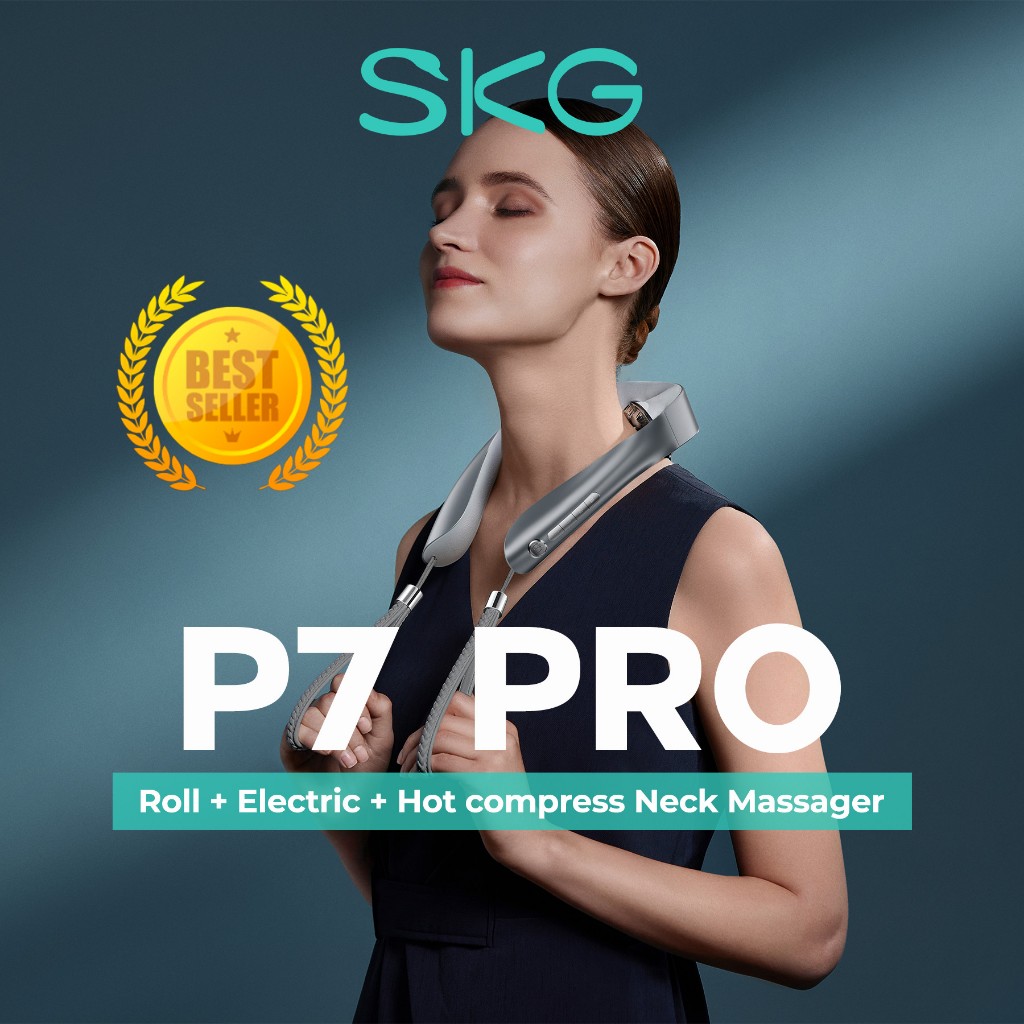 Máy massage cổ SKG P7-Pro massage vật lý kết hợp xung điện chườm nóng, hồng ngoại | SKG By KATA ...