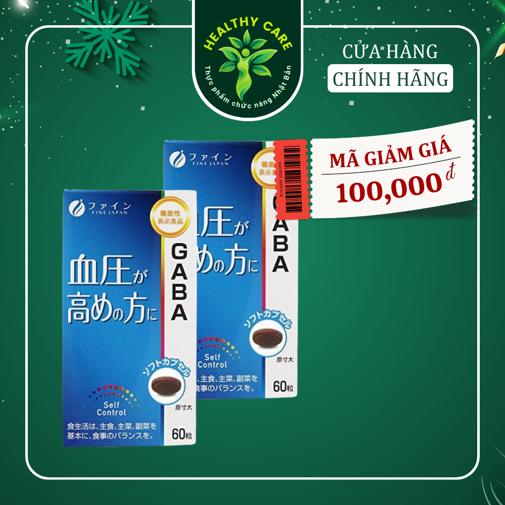 Combo Viên Uống Cải Thiện Huyết Áp Cao FFC Gaba Fine Japan Nhật Bản 60 viên | Shopee Việt Nam