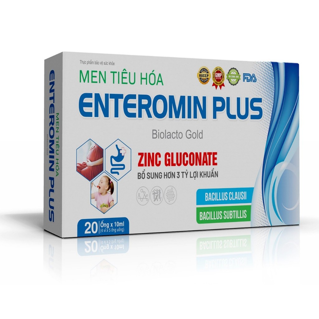 men ống vi sinh + Kẽm - men tiêu hóa ENTEROMIN PLUS Biolacto gold Plus ...