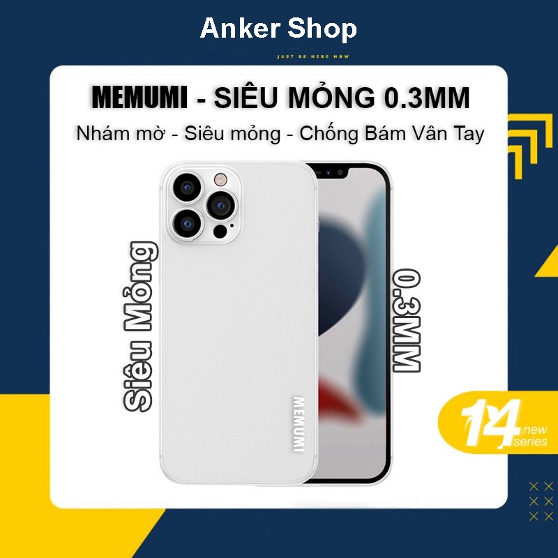 Ốp Siêu Mỏng MEMUMI -SlimCase 0.3mm Lưng Nhám Mờ Chống Ố Chống Bám Vân ...
