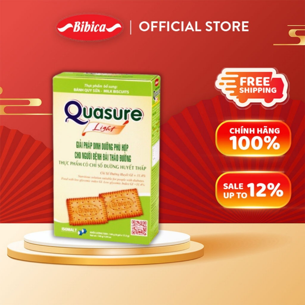 Bánh Quy Quasure Light Sữa Bibica 140g - Thực phẩm dành cho người ăn ...