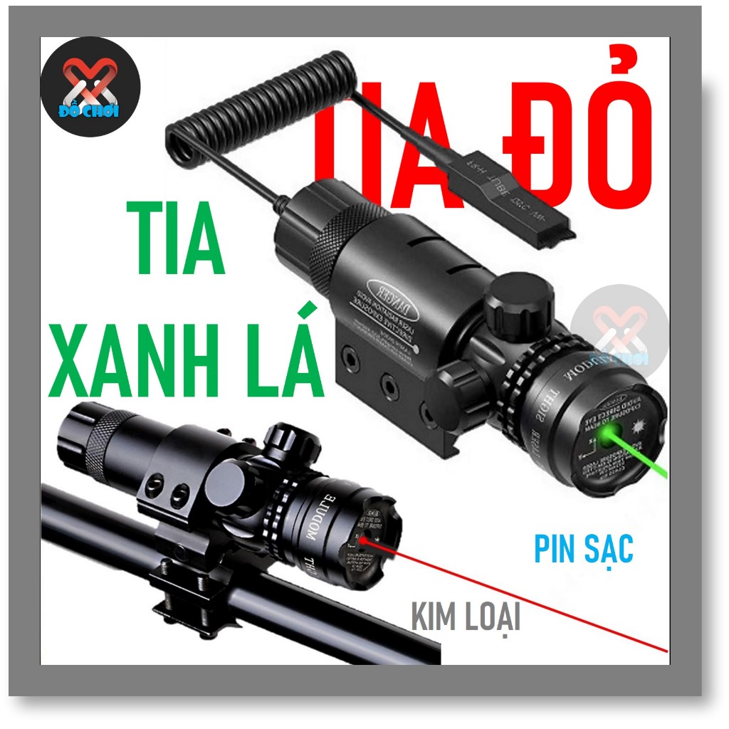 Các Phiên Bản Đèn Laze Tia Xanh Lá hoặc Tia Đỏ - Kim Loại Pin Sạc Chỉnh ...