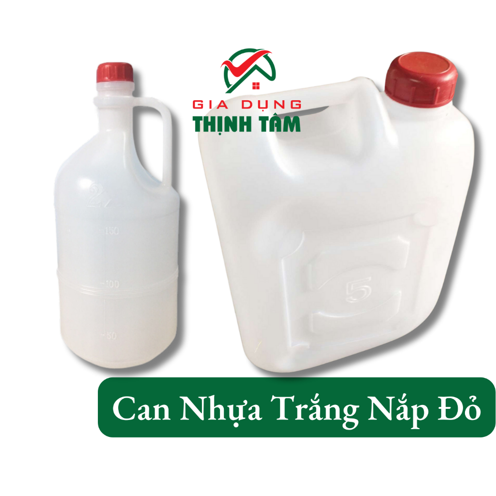 [THỊNH TÂM] Can nhựa trắng Loại Dày đựng nước 1L 2L 5L 10L Lít Đủ loại | Shopee Việt Nam