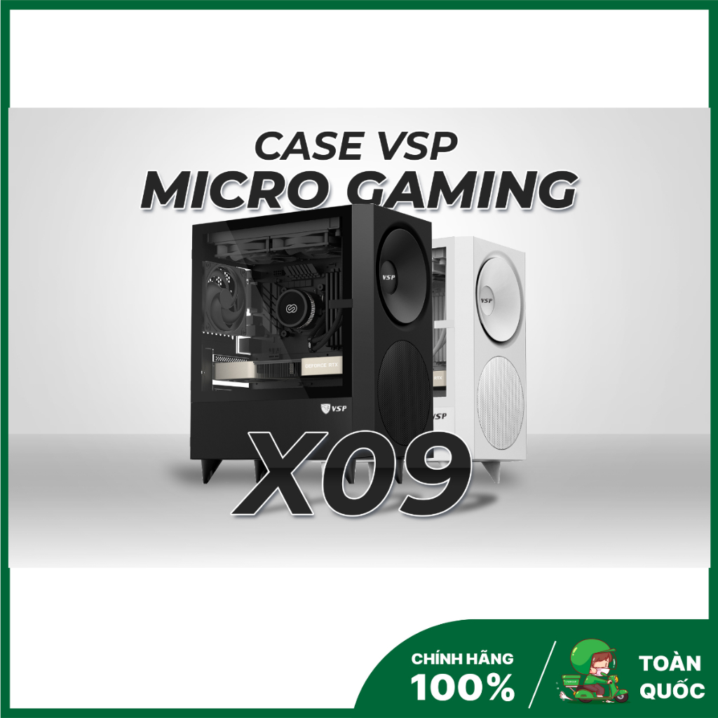 Vỏ máy tính VSP MICRO GAMING X09 Đen & Trắng | Shopee Việt Nam