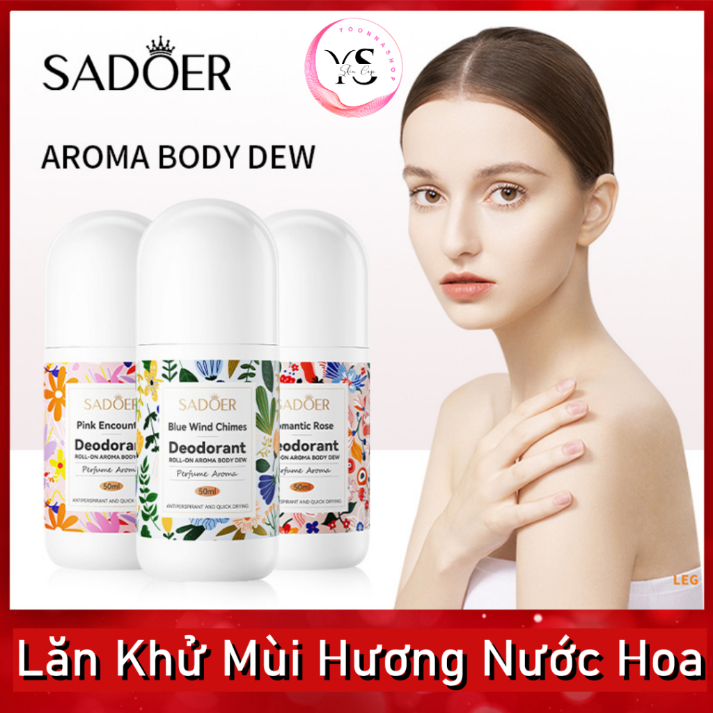 Lăn khử mùi Nữ hương nước hoa SADOER 50ml ngăn mồ hôi khô thoáng cả ngày A43 | Shopee Việt Nam