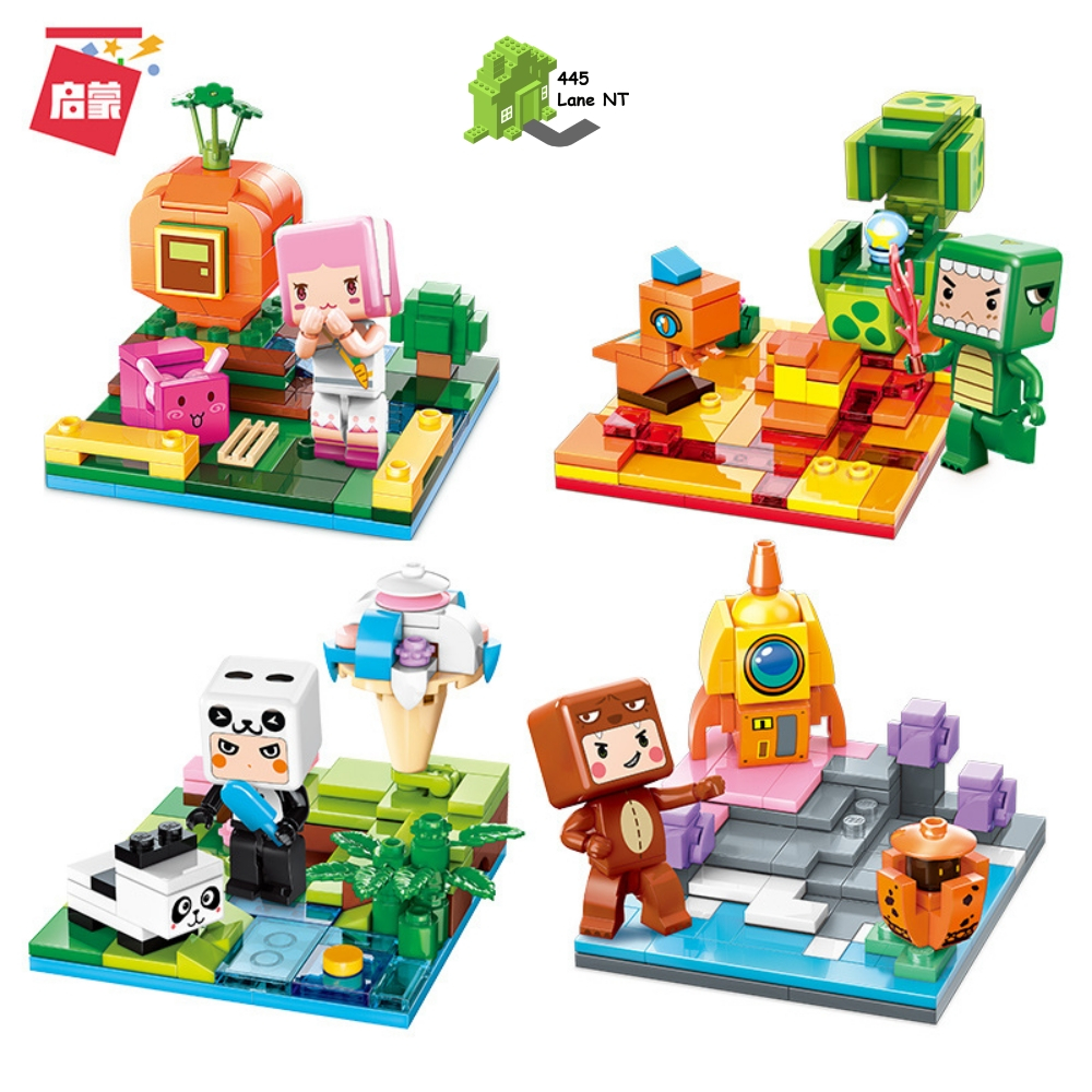 Mini World Qman Lắp Ráp Đồ Chơi Khu Mỏ Rồng Đen Bear Rabbit Nhiều Mẫu ...