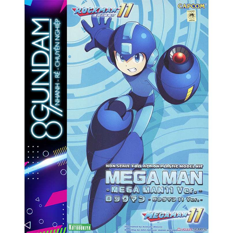 [CÓ SẴN] Mô Hình Lắp Ráp Full Action 1/12 Megaman [Mega Man 11 Ver ...