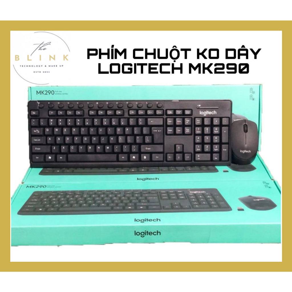 Combo Bàn phím và chuột không dây Logitech MK290- Thiết Kế Tinh Tế ...