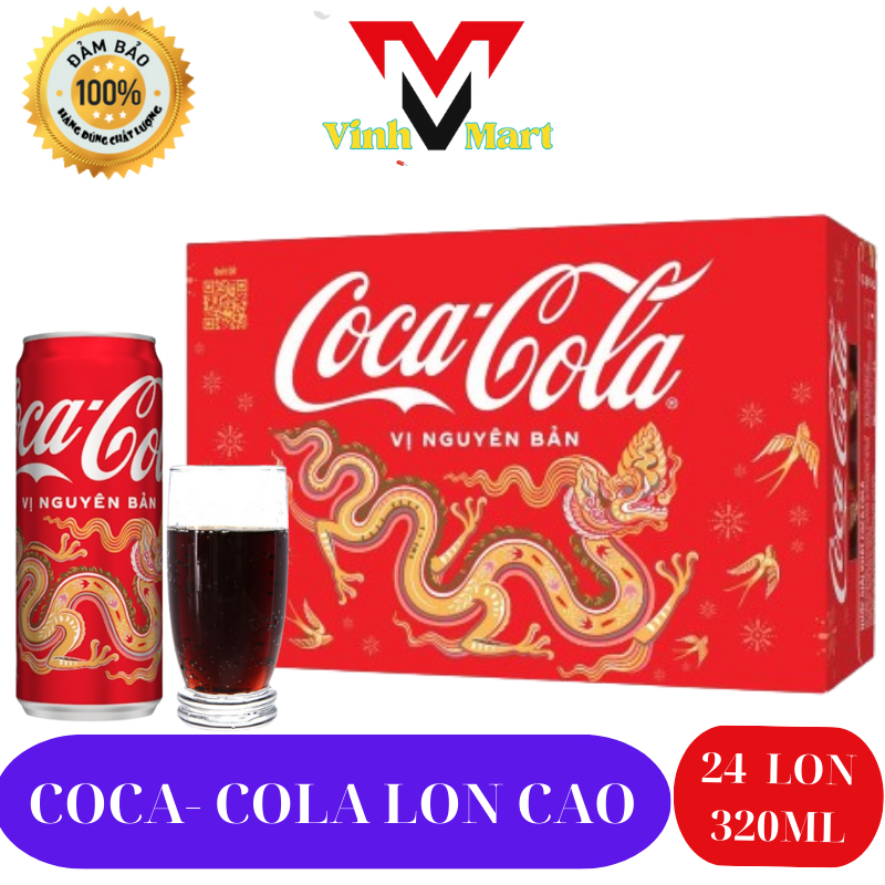 Coca-cola Lon Cao Thùng 24 Lon 330 Ml | Shopee Việt Nam