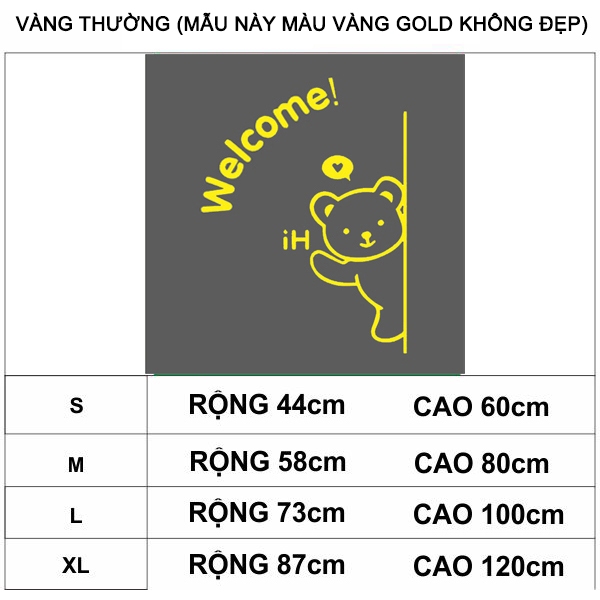 Tranh mica EPeBen dán tường nổi 3d hình Chú gấu thân thiện welcome Dán ...