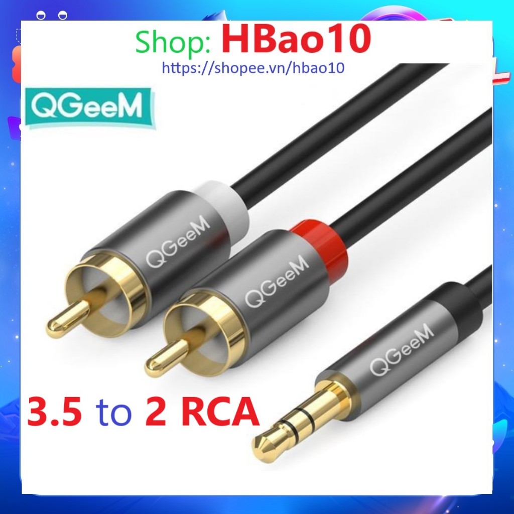 Dây Cáp Âm Thanh Audio chuyển đổi từ 3.5mm Ra 2 Đầu RCA Hoa Sen Chất lượng Cao Cấp | Shopee Việt Nam