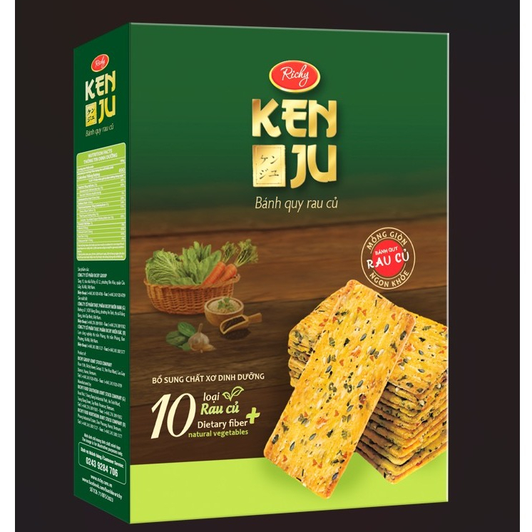 Bánh quy vị rau củ Richy Kenju hộp giấy 288g | Shopee Việt Nam