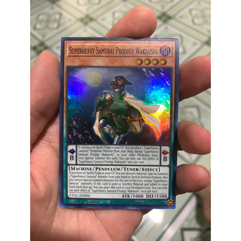 Thẻ Bài Yu-Gi-Oh! CYAC-EN006 Superheavy Samurai Prodigy Wakaushi | Shopee Việt Nam