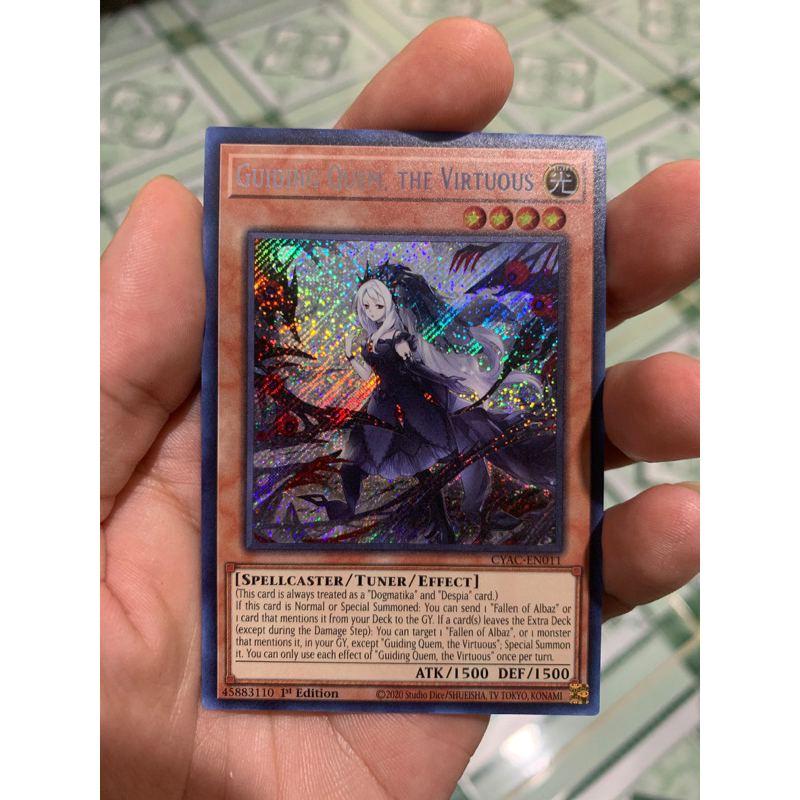 Thẻ Bài Yu-Gi-Oh! CYAC-EN011 Guiding Quem,The Virtuous | Shopee Việt Nam