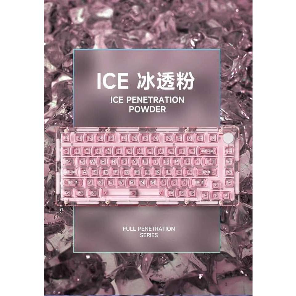 Bàn phím cơ không dây Akko Monsgeek ICE75 3 mode/mạch xuôi/vỏ trong ...
