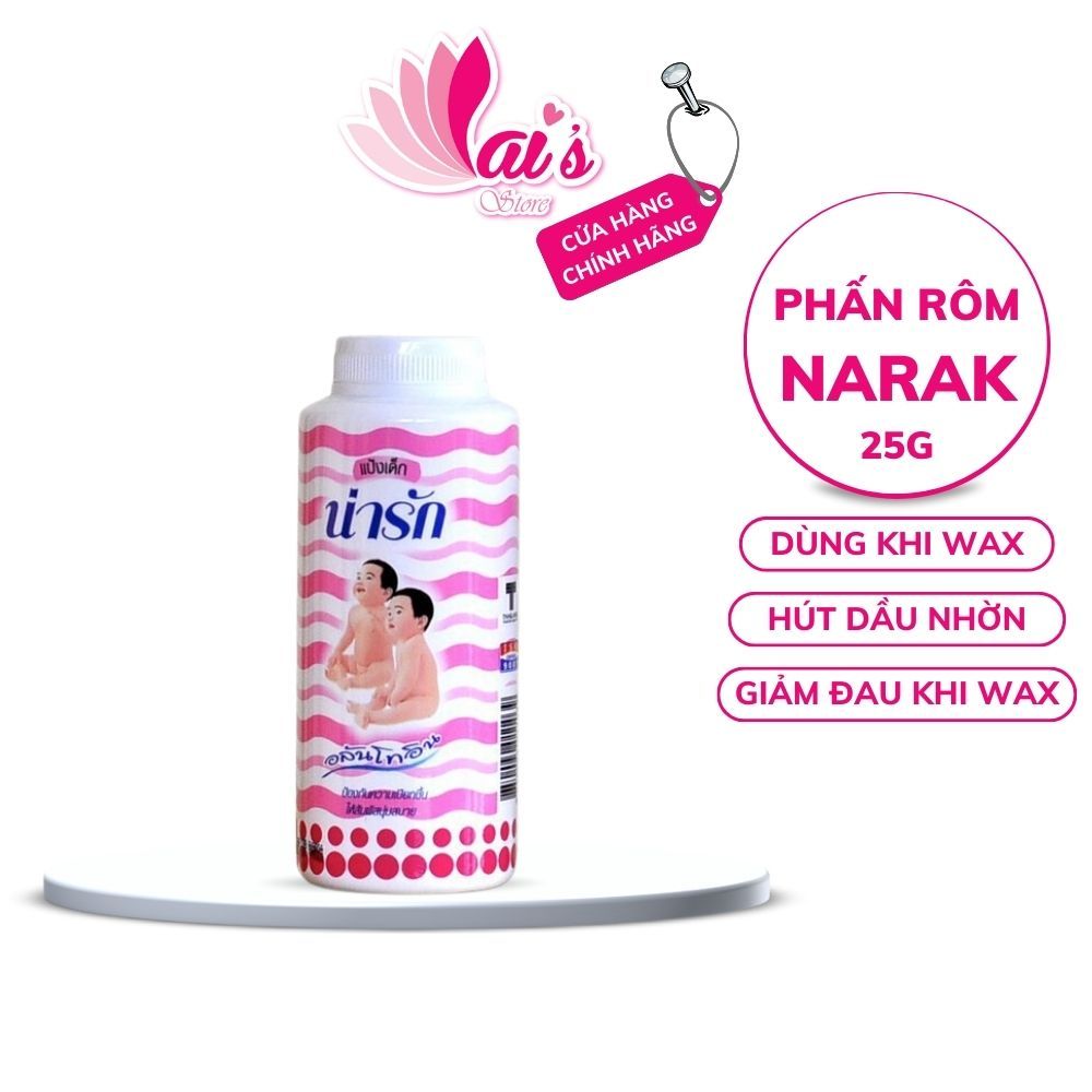 Phấn Rôm Narak Thái Lan 25g Bôi Trước Wax Giảm Đau Hút Ẩm Và Dầu Nhờn ...