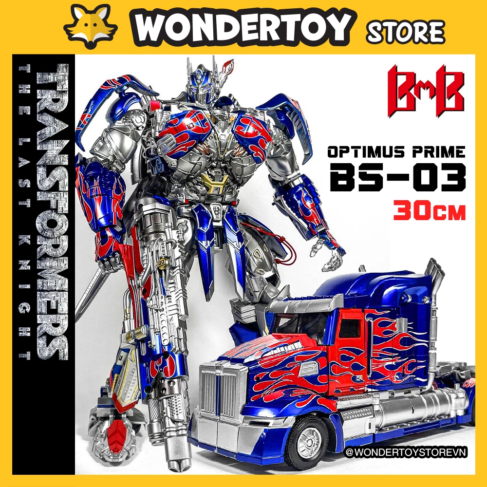 Mô hình Transformers Optimus Prime BS-03 The Last Knight Robot Biến Hình Xe Container - Hãng BMB ...