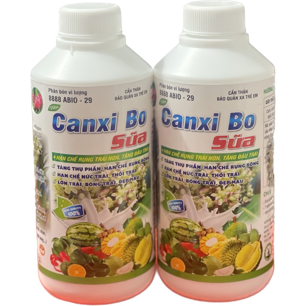 Canxi Bo Sữa hạn chế rụng trái non, tăng đậu trái, đẹp trái bóng trái ...