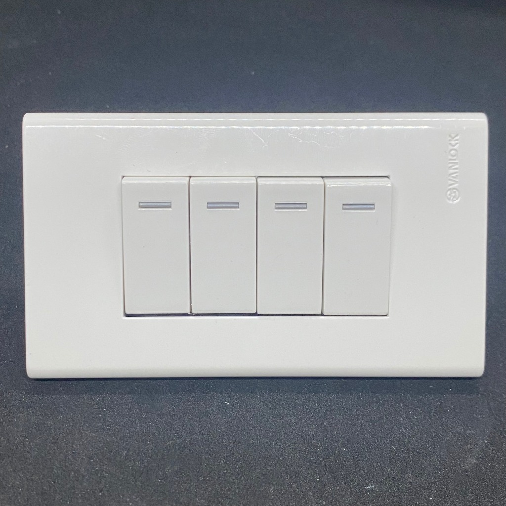 Bốn Công Tắc 1 Chiều 16A Sino Dòng S18CC - Hàng Ghép S18CC2S/2 | Shopee ...