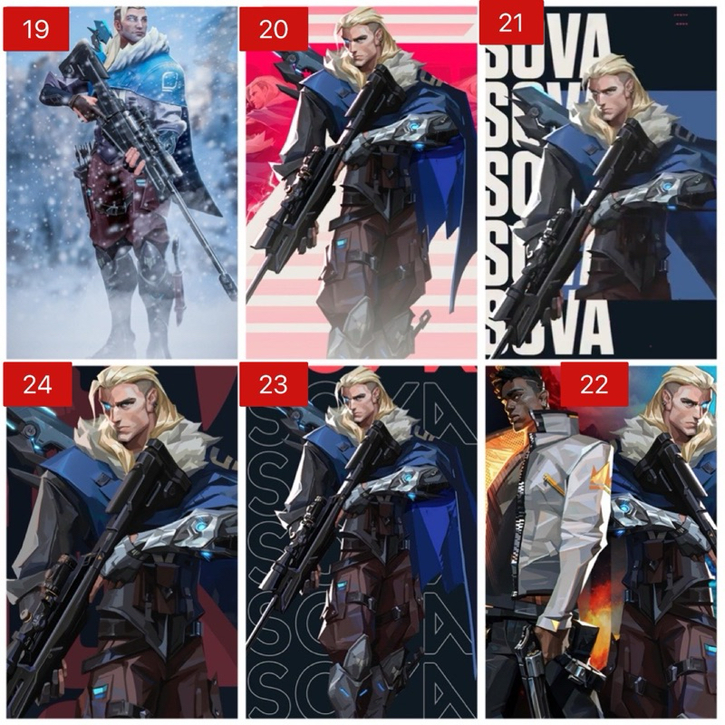 Tranh ảnh Sova valorant 3 ảnh a4 khác nhau / Poster hình sova Game ...