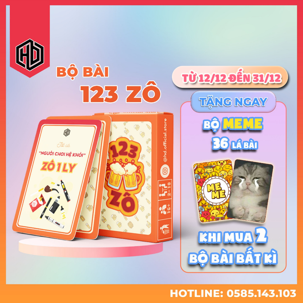 Bộ Bài 123 ZÔ - 48 Lá Drinking Card Game Gắn Kết Tình Bạn Bùng Nổ Cuộc ...