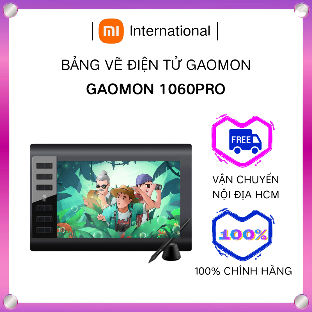 Bảng vẽ điện tử Gaomon 1060Pro - 10*6 inch,8192 cấp độ lực, độ nhạy cao, độ trễ thấp - Xiaomi ...