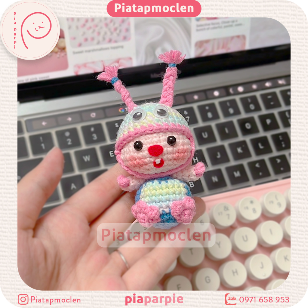 [DUY NHẤT CHỈ CÓ SHOP BÁN] Móc khóa len loopy mashmallow cực cute, dễ ...