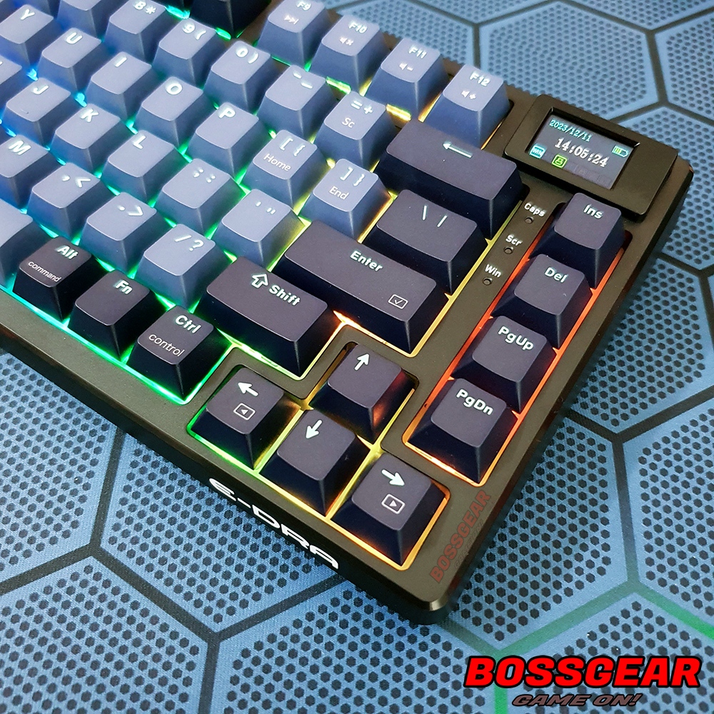 Bàn phím cơ không dây E-DRA EK375 PRO, 3 modes, LED RGB, mạch xuôi ...