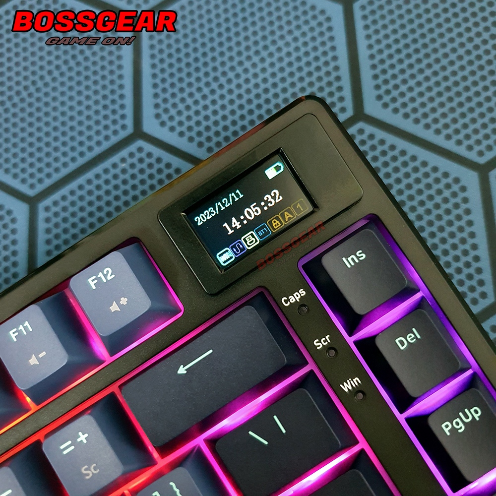 Bàn phím cơ không dây E-DRA EK375 PRO, 3 modes, LED RGB, mạch xuôi ...