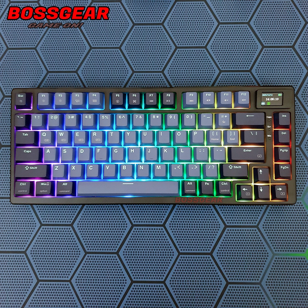 Bàn phím cơ không dây E-DRA EK375 PRO, 3 modes, LED RGB, mạch xuôi ...