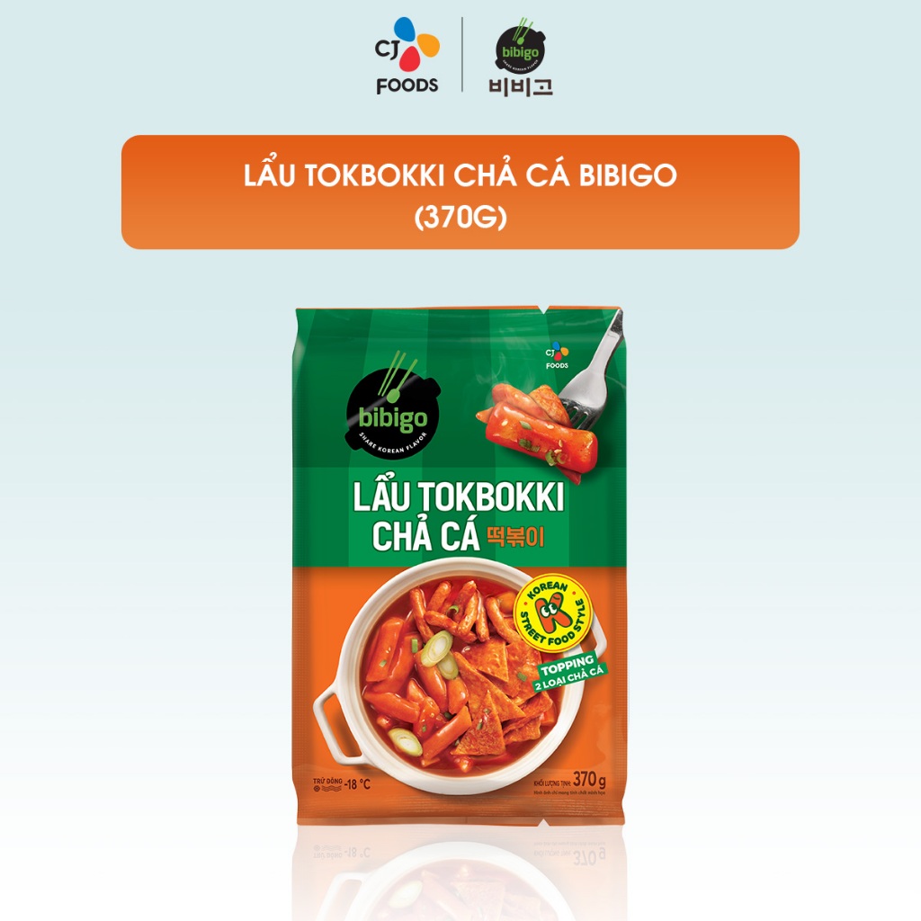 [HCM] Set Lẩu Tokbokki Chả Cá Hàn Quốc Bibigo 370g (1 gói hoặc 2 gói) | Shopee Việt Nam