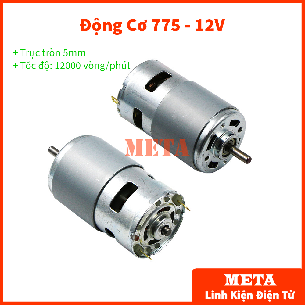 Động cơ 775, động cơ motor 775 12V, Động cơ DC RS775 trục tròn 5mm hàng ...