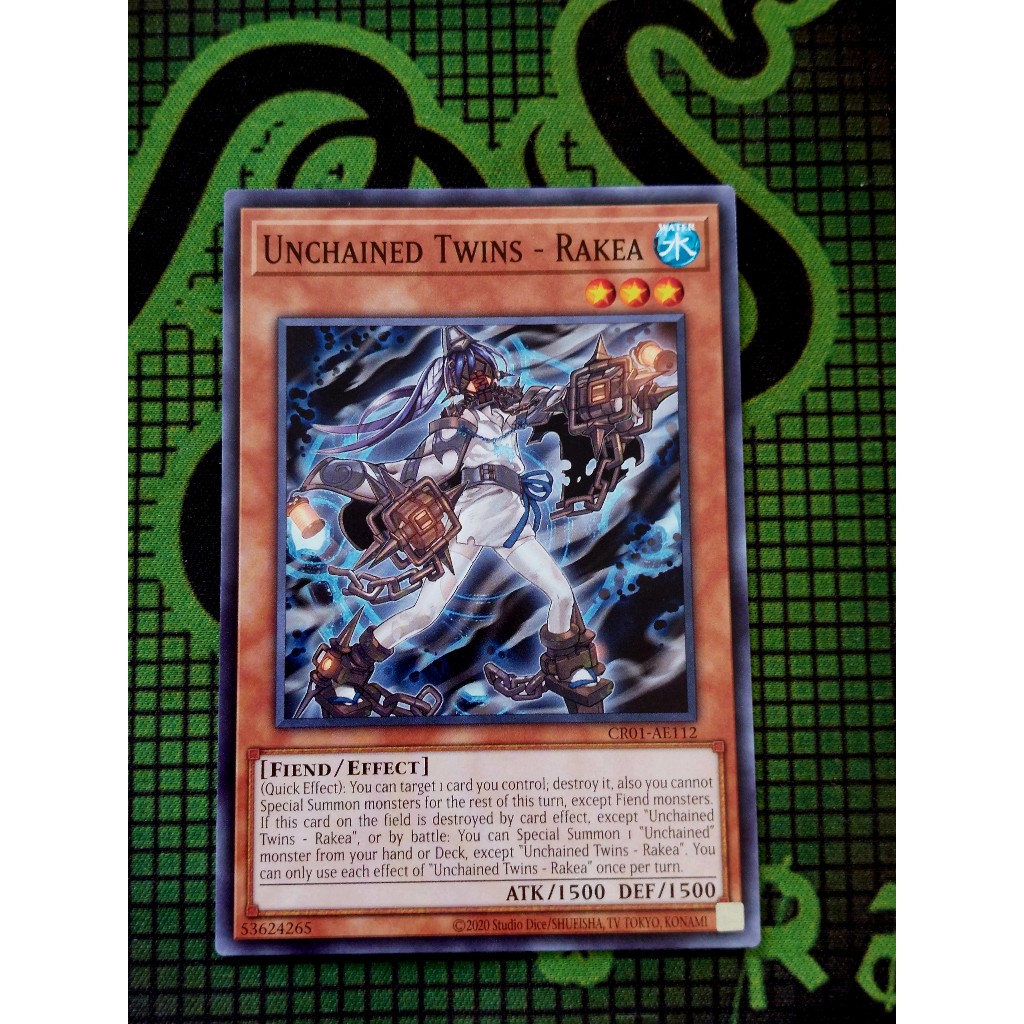 [ Đỗ Lạc Shop ] Thẻ Bài Yugioh Monster Unchained Twins - Rakea (N) CR01-AE112 | Shopee Việt Nam