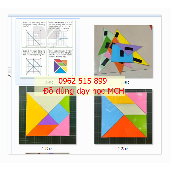 Bộ lắp ghép Tangram - Dùng cho GV dạy học | Shopee Việt Nam