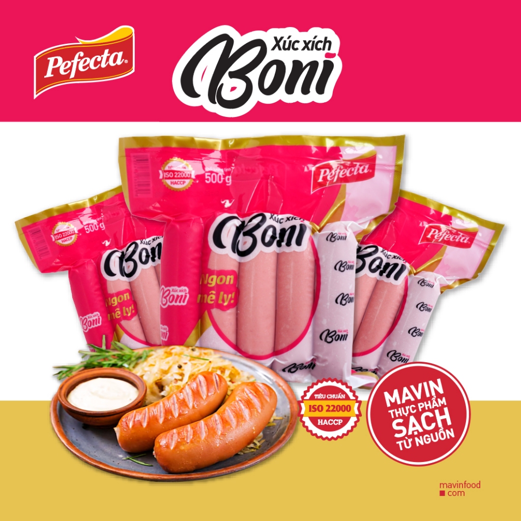 Xúc Xích Mavin Boni 500gr chiên rán, thả lẩu tiện lợi - Sạch Từ Nguồn ...