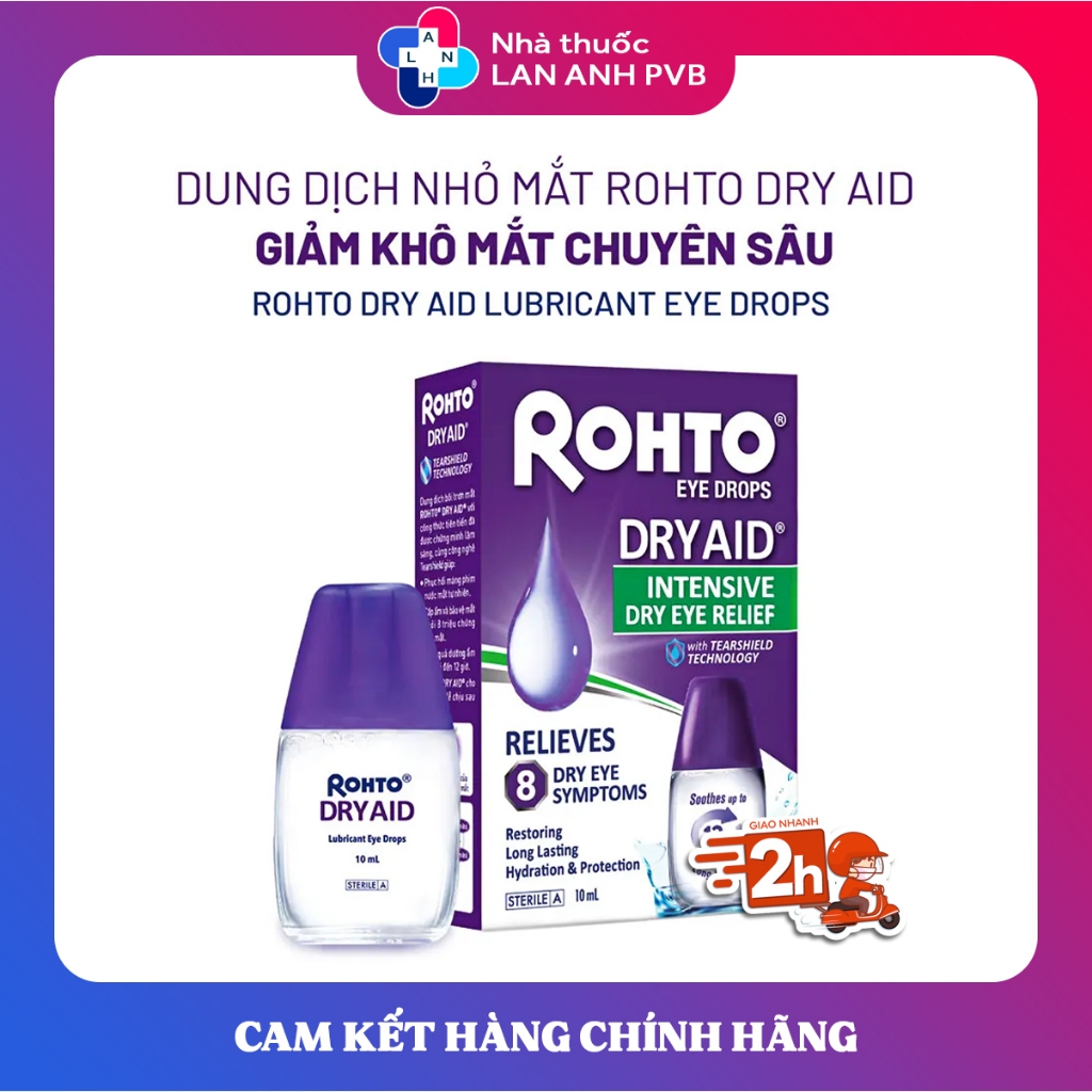 ROHTO DRY AID - Dung dịch nhỏ mắt giảm khô mắt chuyên sâu. | Shopee ...