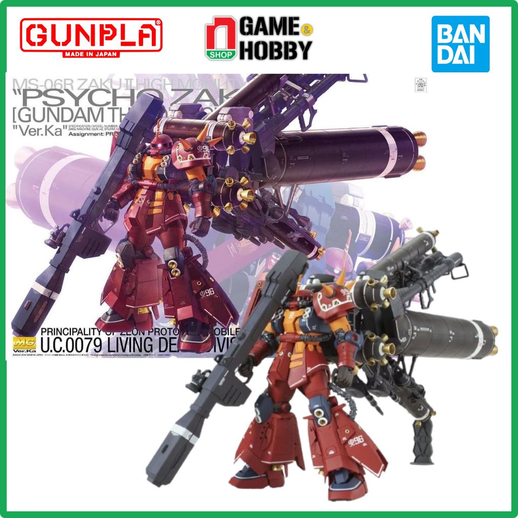 ZAKU II HIGH MOBILITY TYPE PSYCHO ZAKU VER KA ( GUNDAM THUNDERBOLT ) (MG -1/100) | Shopee Việt Nam