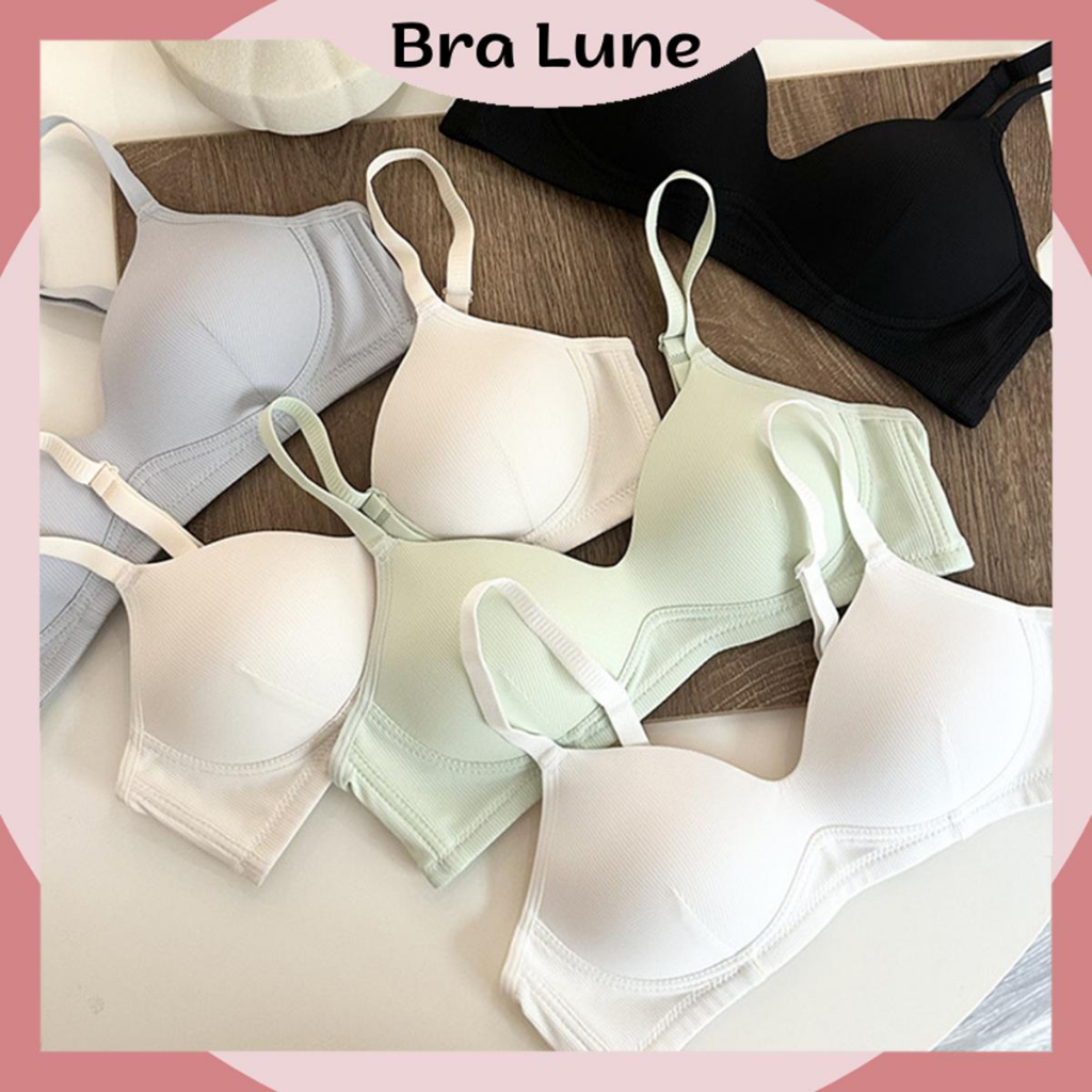 Set 3 áo lót nữ cotton mút mỏng, co dãn, tôn vòng 1 mã ANM-90 Bra ...