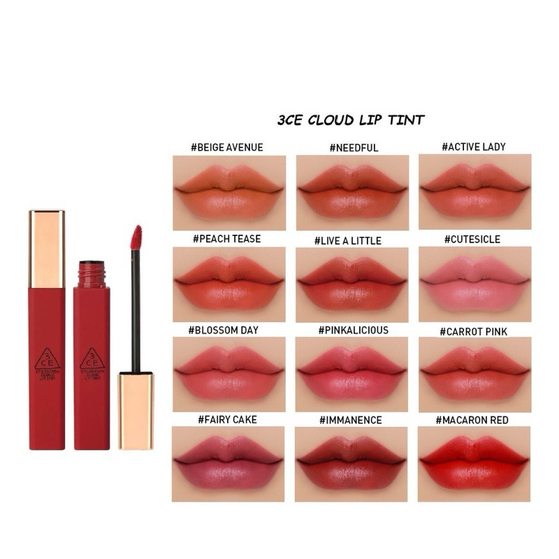 Son 3ce Stylenanda Cloud Lip Tint | Shopee Việt Nam