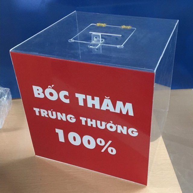 [SIÊU RẺ ĐẸP] Hòm Phiếu , Tip box Mica Trong - LẤP GHÉP TIỆN LỢI ...